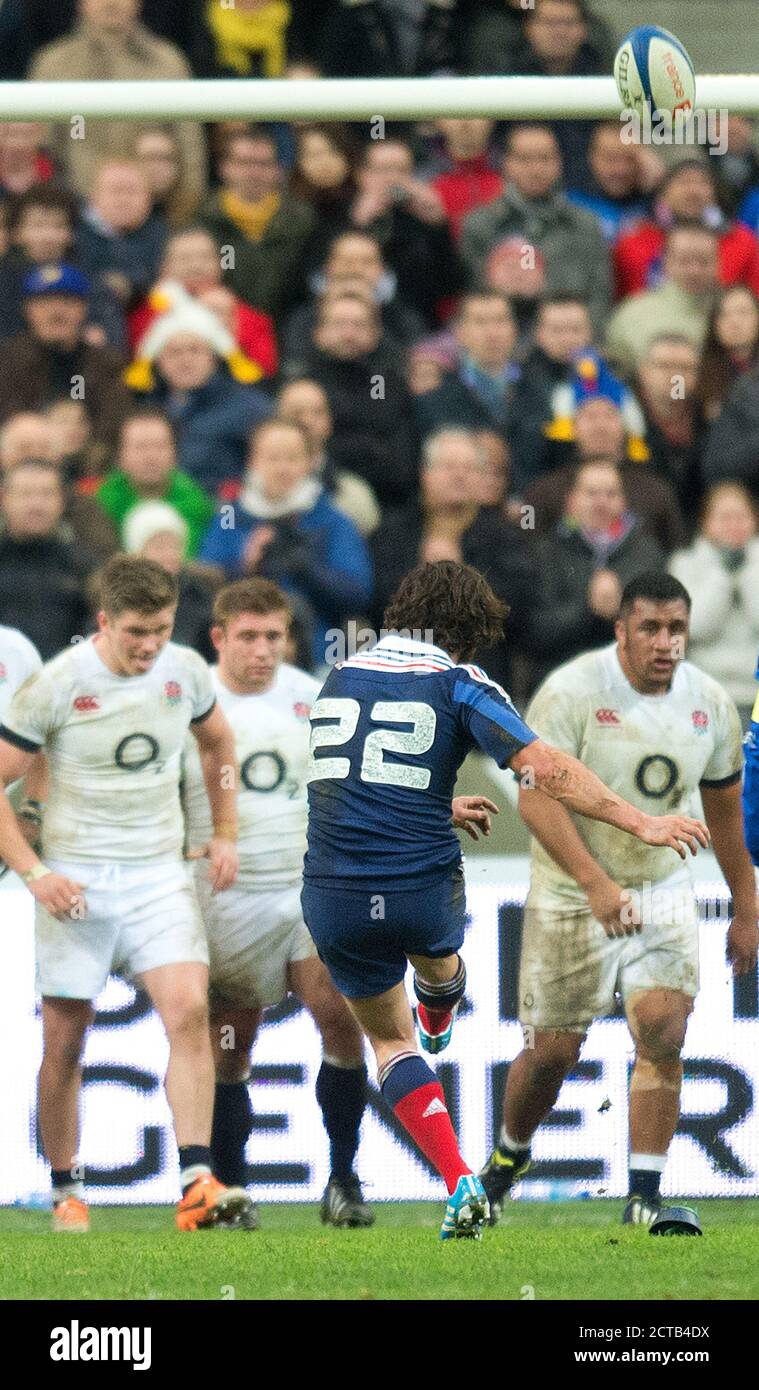 MAXIME MACHENAUD CONVERTS A FRENCH TRY TO WIN THE GAME FRANCE v ENGLAND ...
