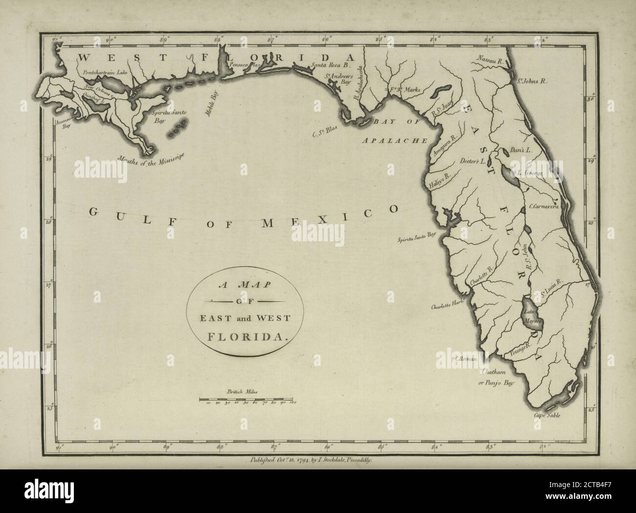 A map of the East and West Florida., cartographic, Maps, 1794, Morse ...