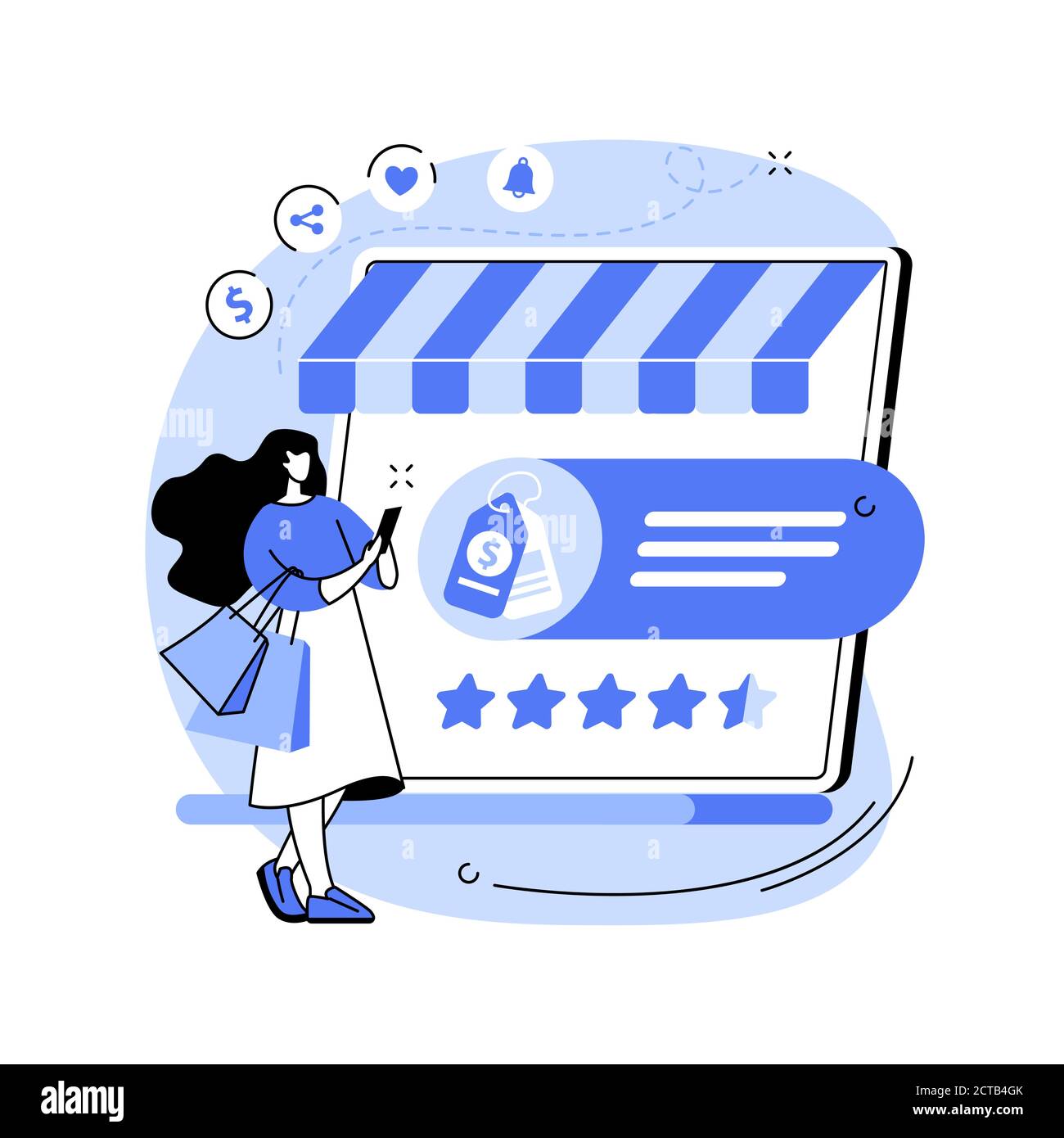 Smart retail abstract concept vector illustration Stock Vector Image ...