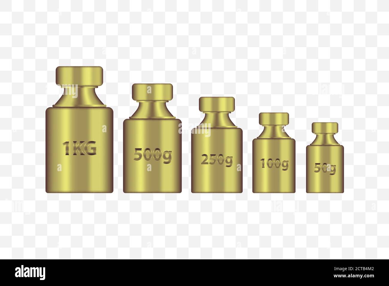 Kg weight mass golden metal realistic vector Stock Vector Image & Art ...