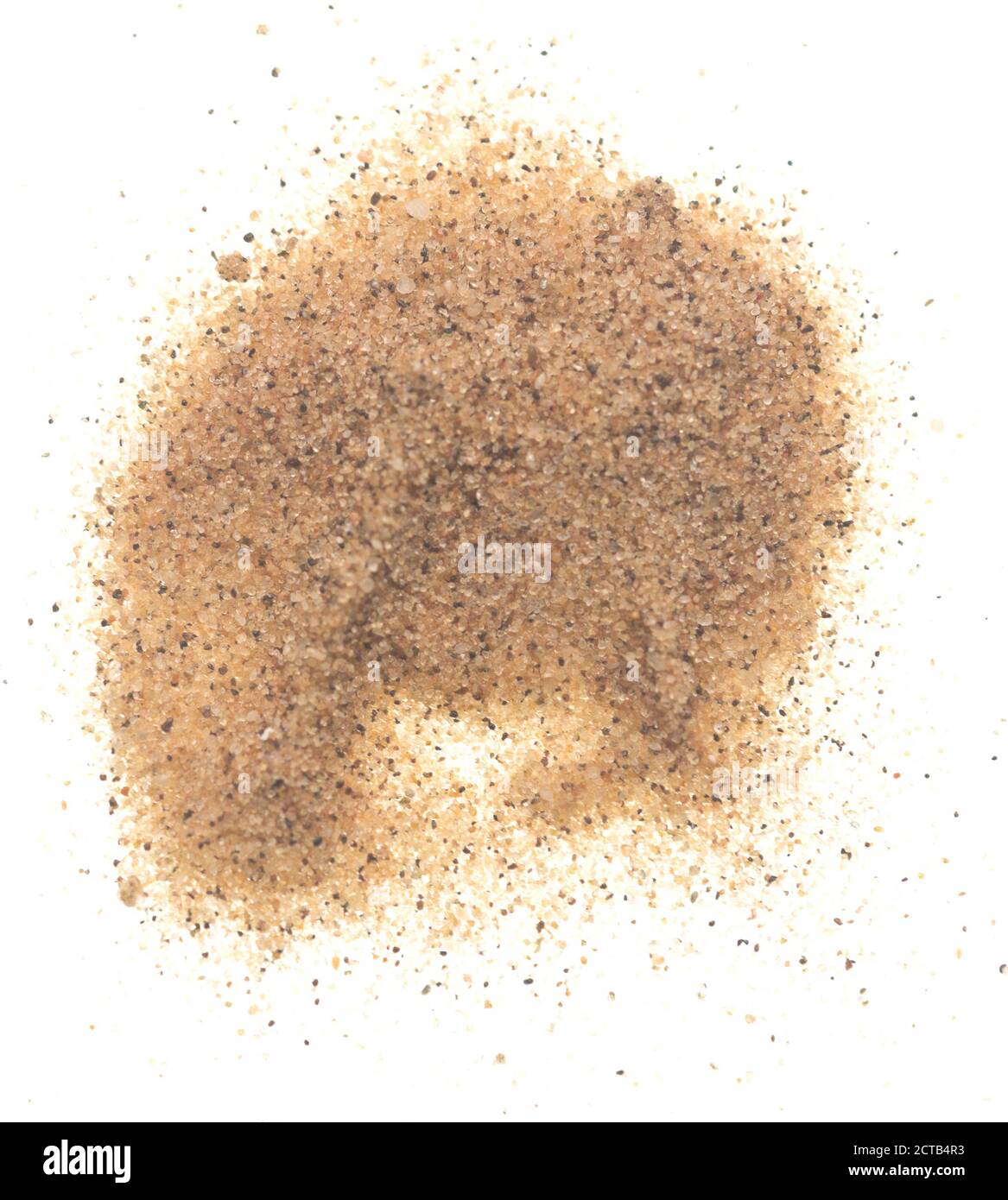 Pile of sand isolated on white background Stock Photo - Alamy