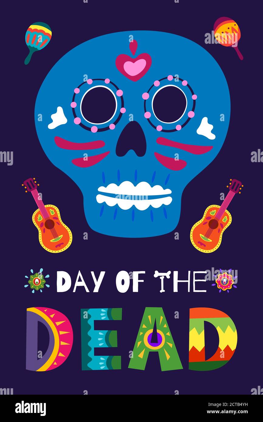 Skull catrina flower decoration Stock Vector Images - Alamy