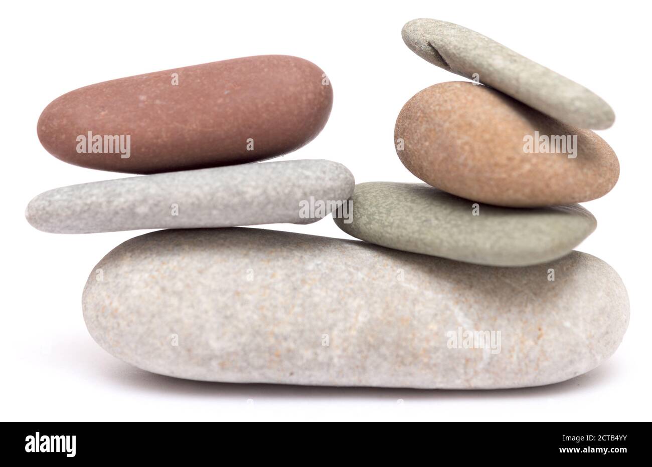Balancing stones isolated on white background Stock Photo - Alamy