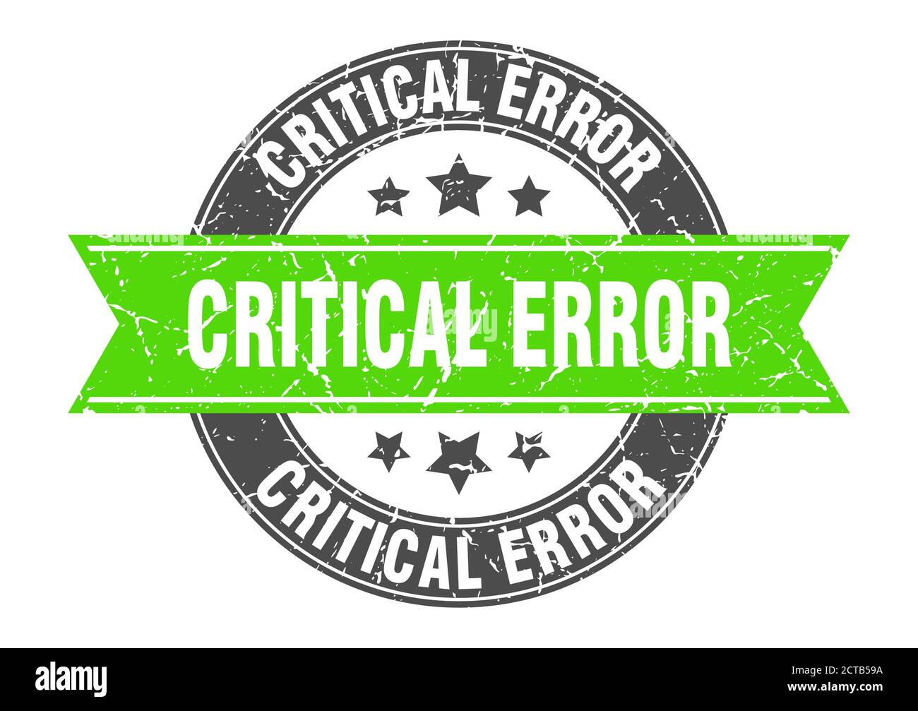 Critical error sign round hi-res stock photography and images - Alamy