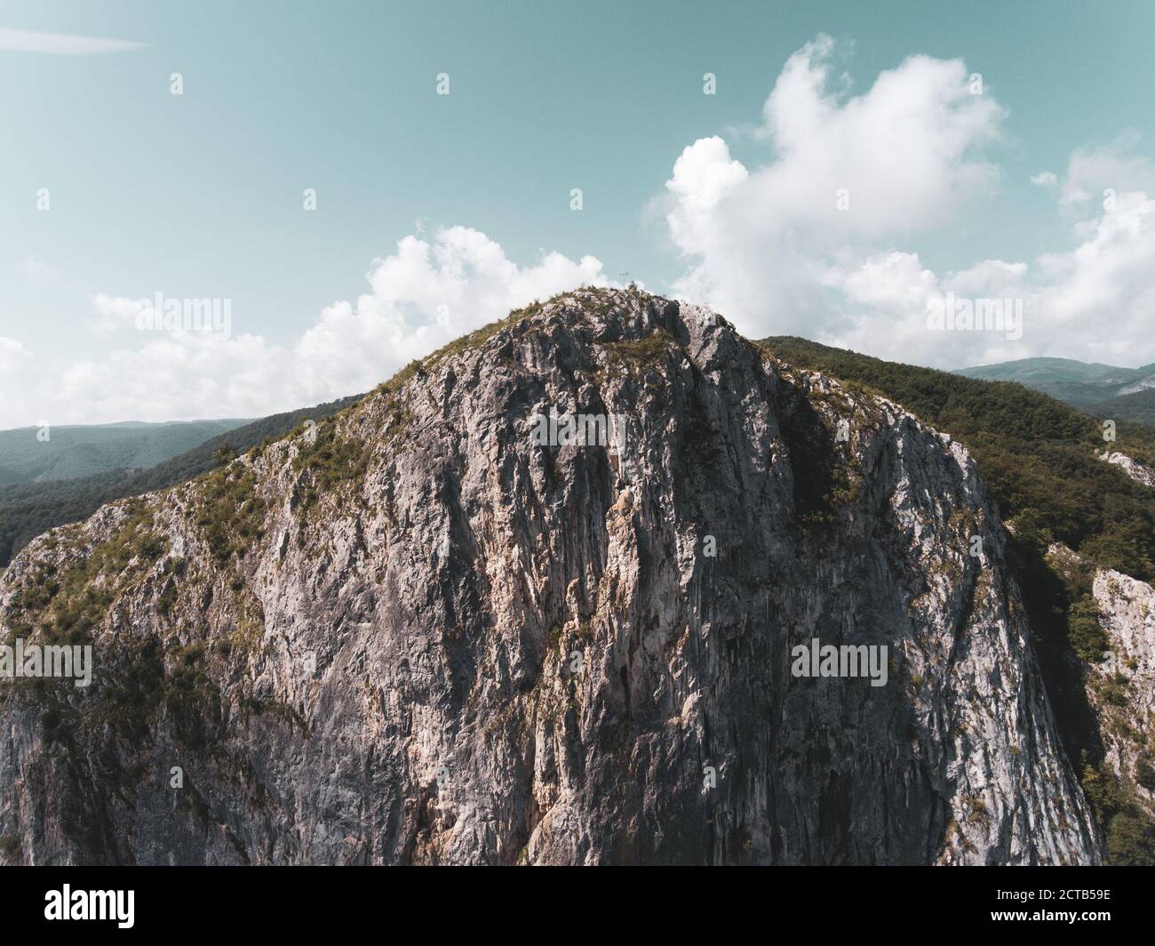 Transylvanian landscape by drone Stock Photo - Alamy