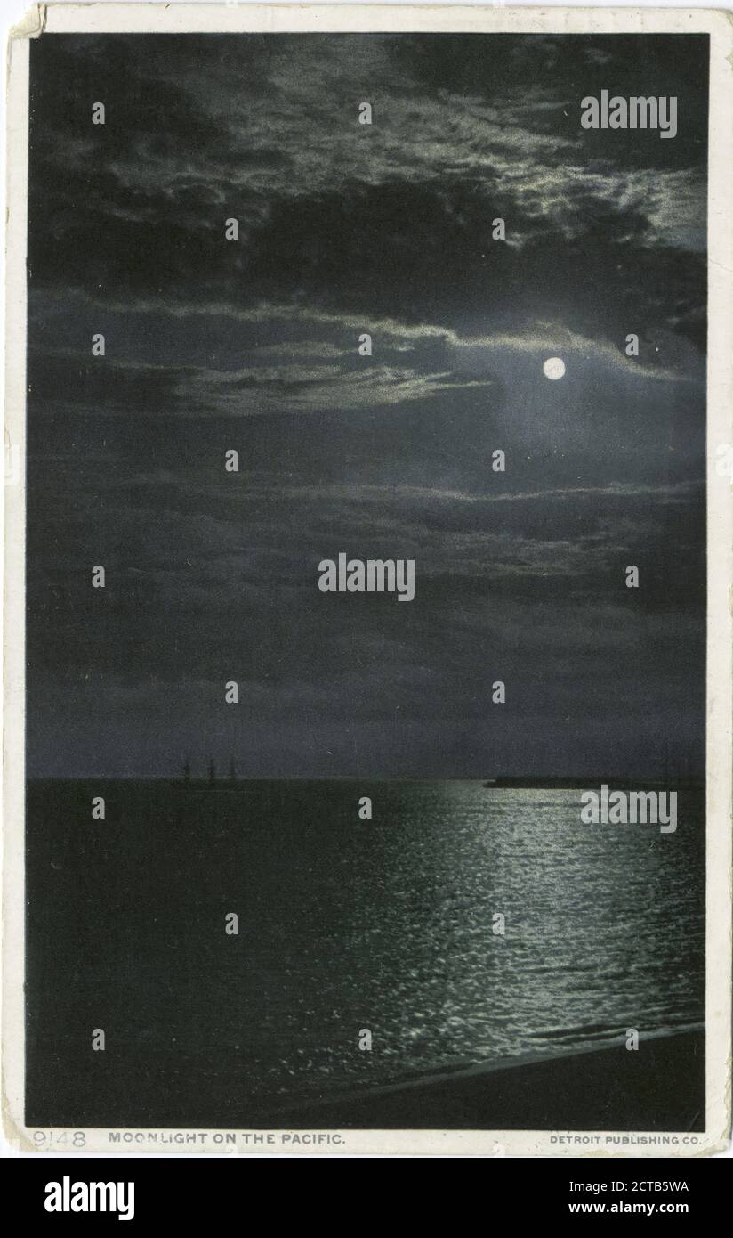 Moonlight, still image, Postcards, 1898 - 1931 Stock Photo - Alamy