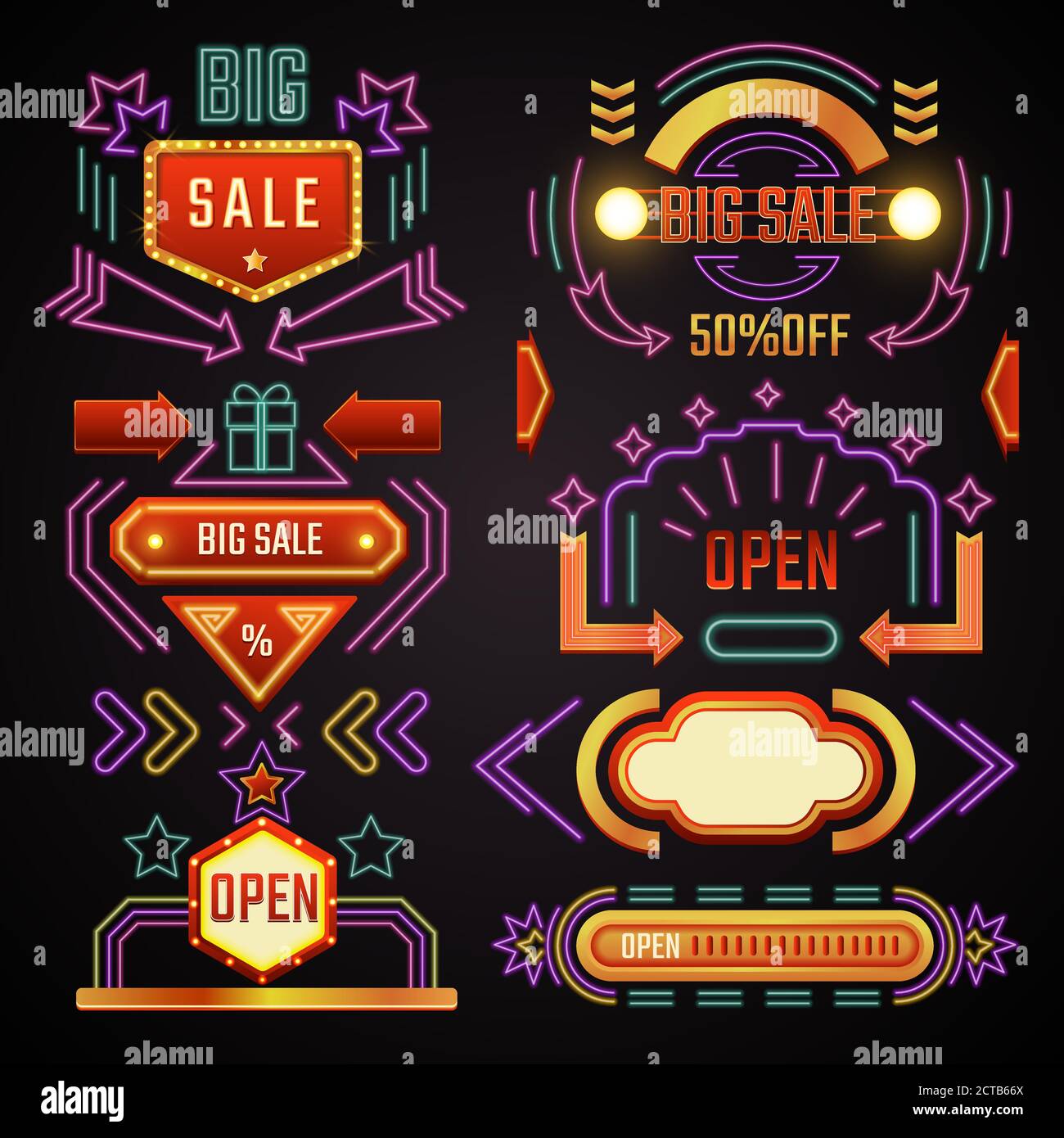Big roadside sign Stock Vector Images - Alamy