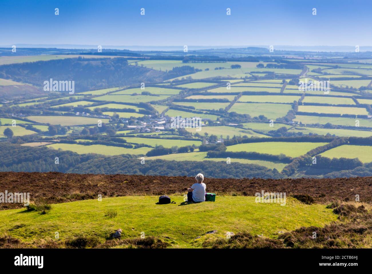 The brendon hills and exmoor to the west hi-res stock photography and ...