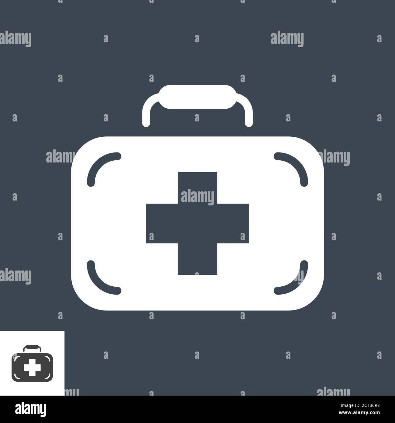 First Aid Kit related vector glyph icon Stock Vector Image & Art - Alamy