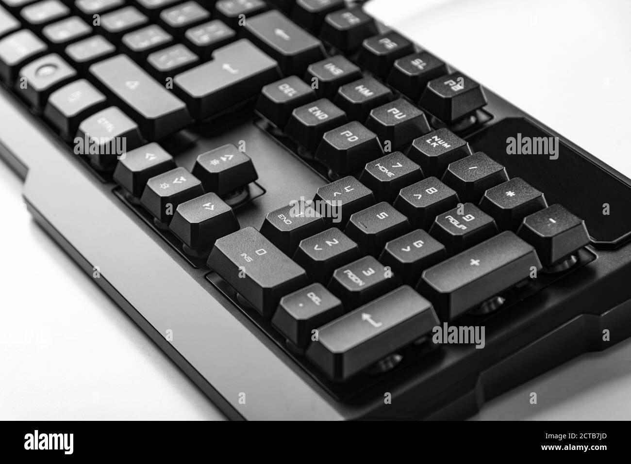 Computer keyboard isolated on the white background Stock Photo - Alamy