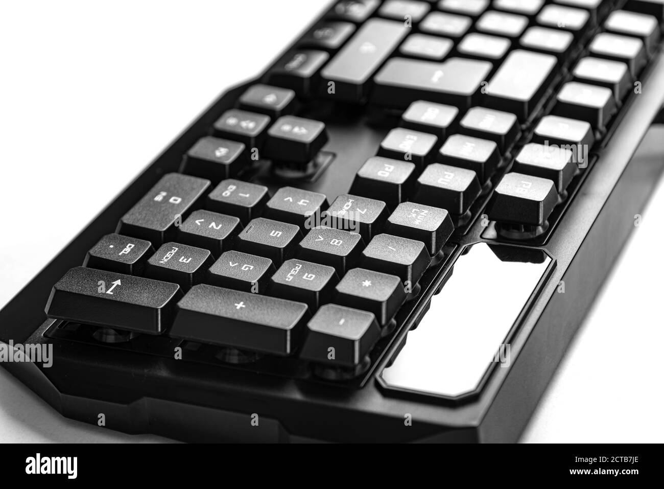 Computer keyboard isolated on the white background Stock Photo - Alamy