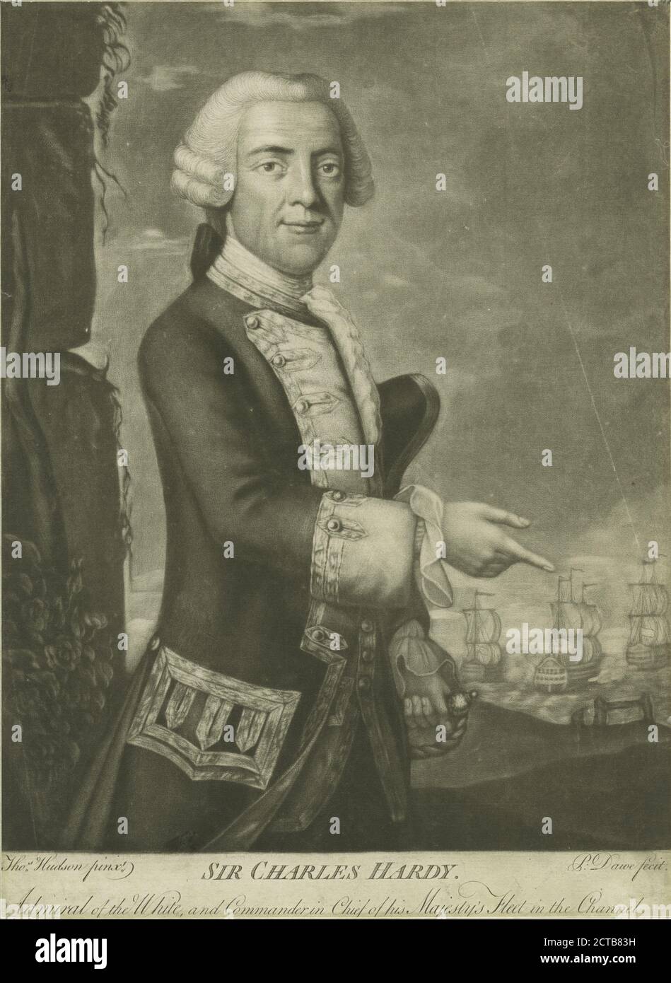 Sir Charles Hardy Admiral of the White and Commander in Chief of his ...