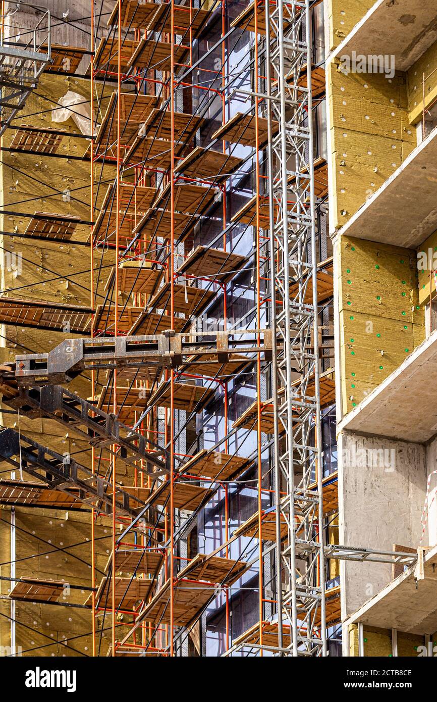 Fragment of an unfinished building under construction Stock Photo - Alamy