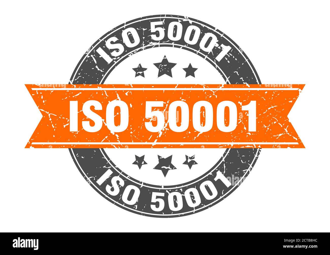 iso 50001 round stamp with ribbon. sign. label Stock Vector Image & Art ...