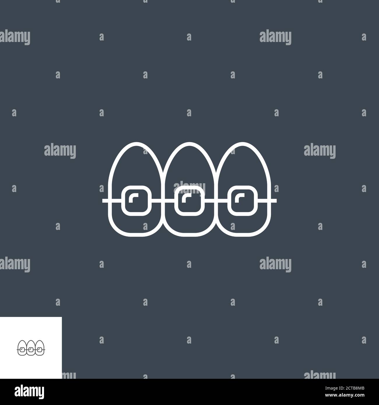 Dental anatomy icon line Stock Vector Images - Alamy