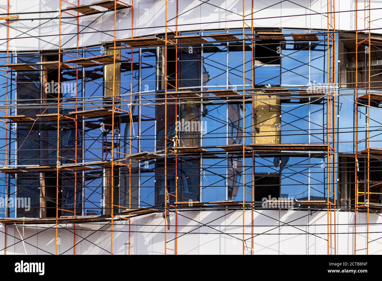 Fragment of an unfinished building under construction Stock Photo - Alamy