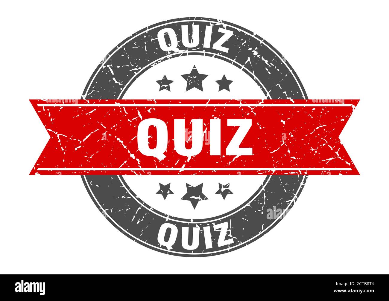 Quiz stamp sign round hi-res stock photography and images - Alamy