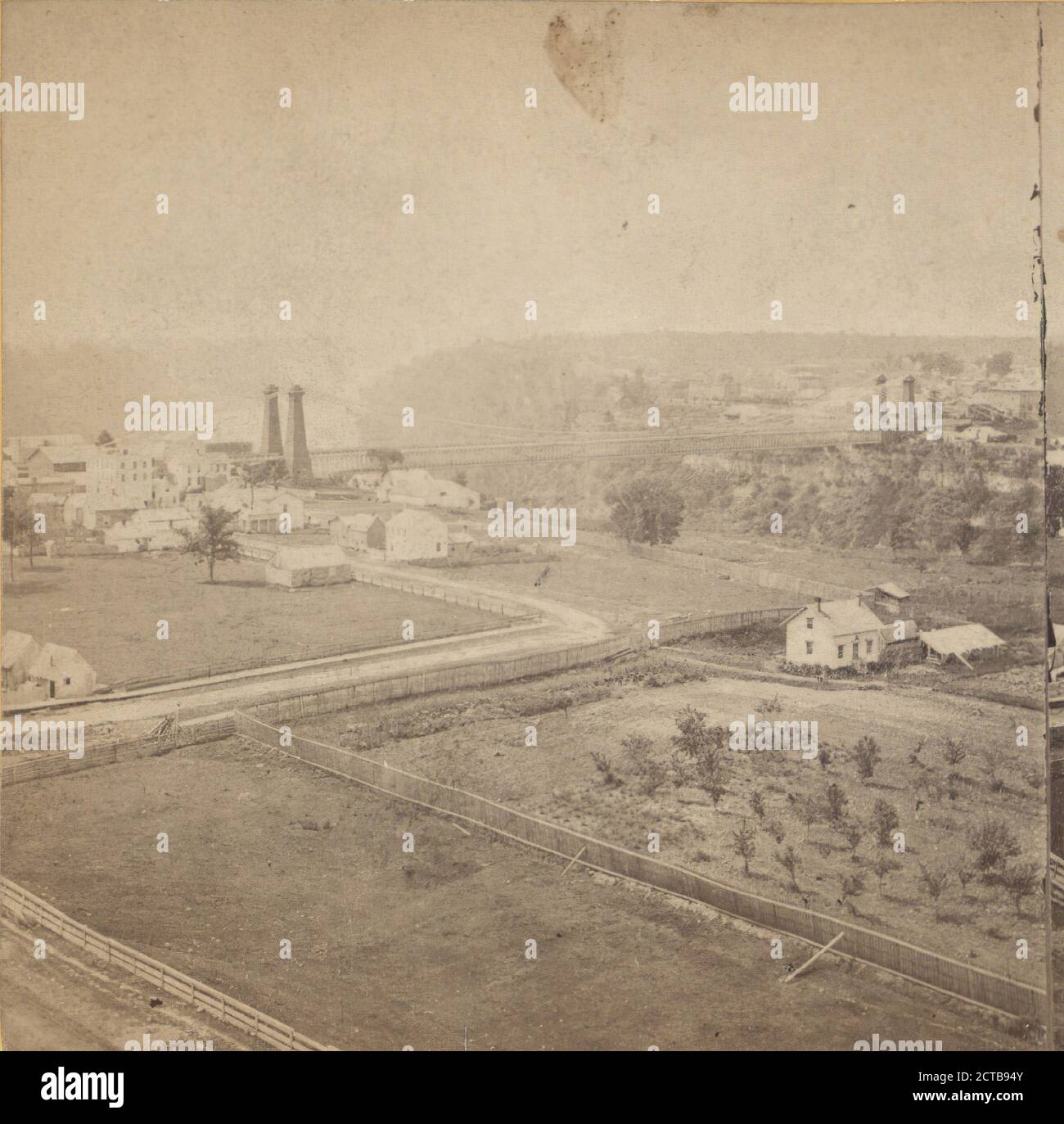 Suspension Bridge from Monteagle Hotel., Soule, John P. (1827-1904 ...