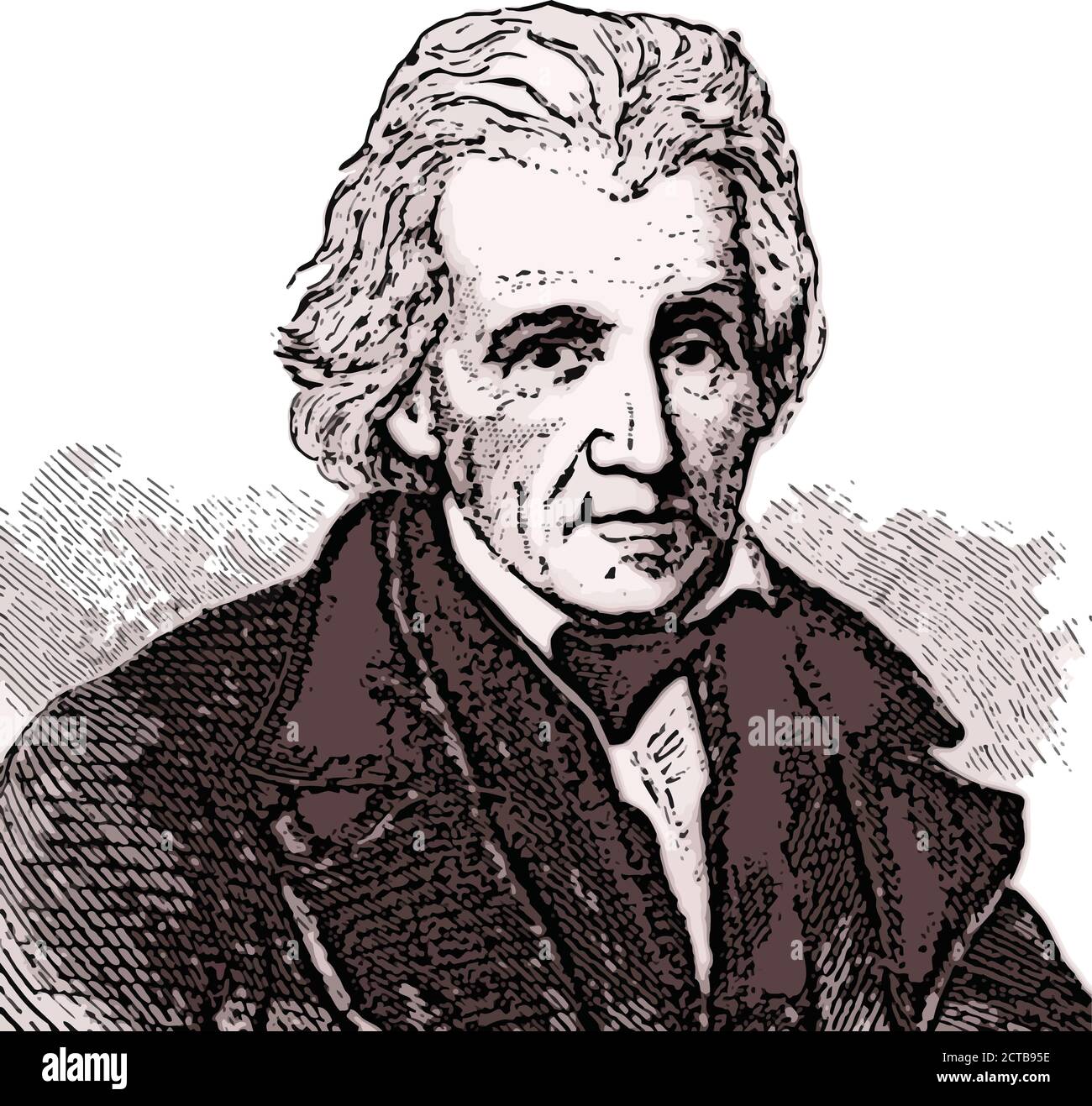 Vector portrait of president Andrew Jackson. Andrew Jackson (1767 ...