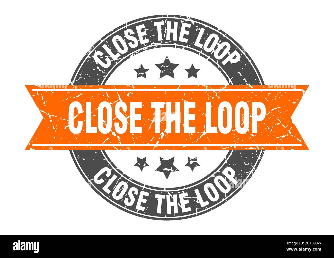 Close loop sign round hi-res stock photography and images - Alamy