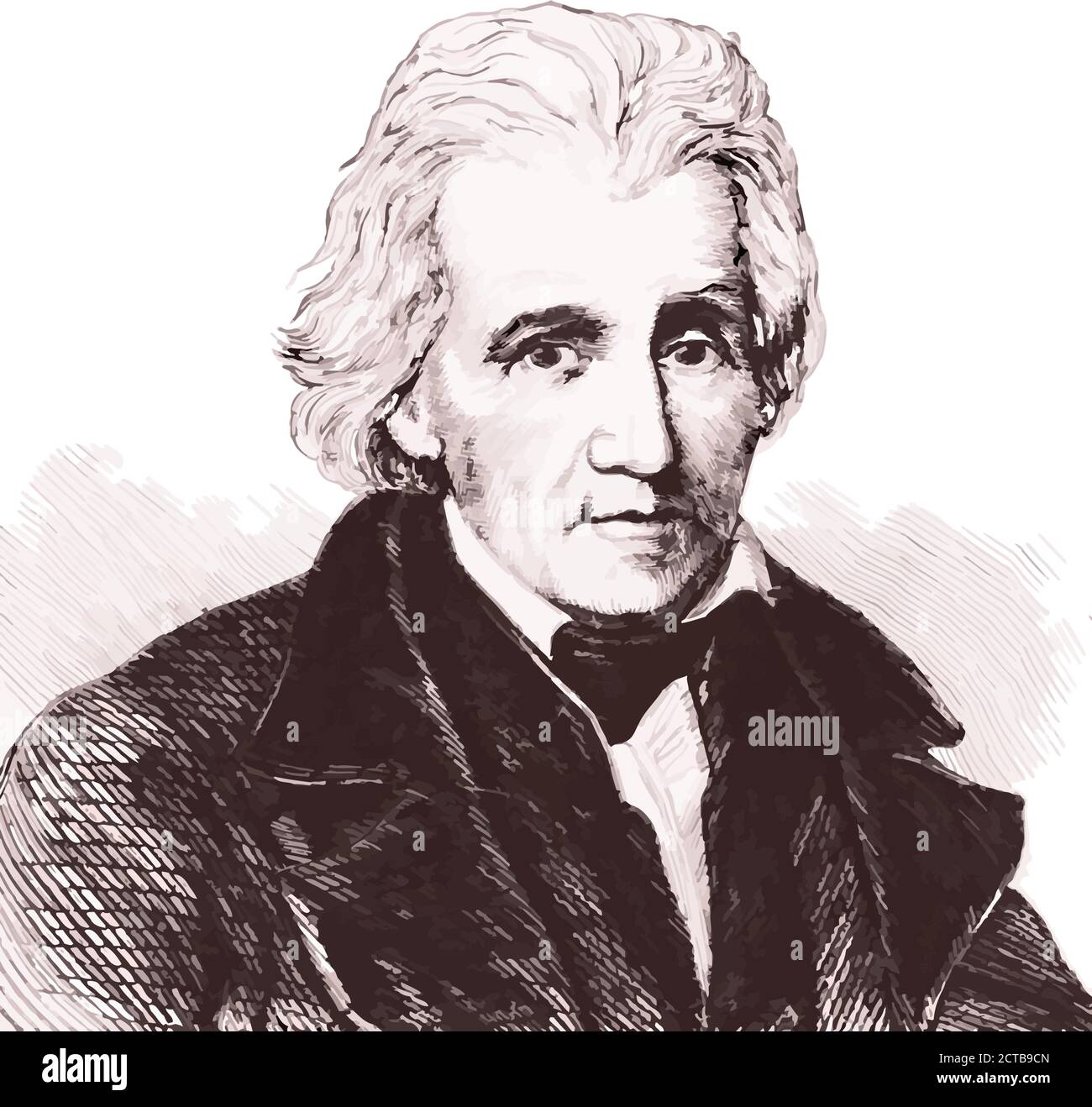 Vector portrait of president Andrew Jackson. Andrew Jackson (1767 ...