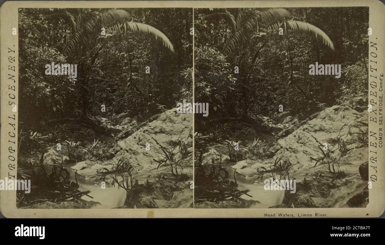 Head waters, Limon River., still image, Stereographs, 1871, Moran, John ...