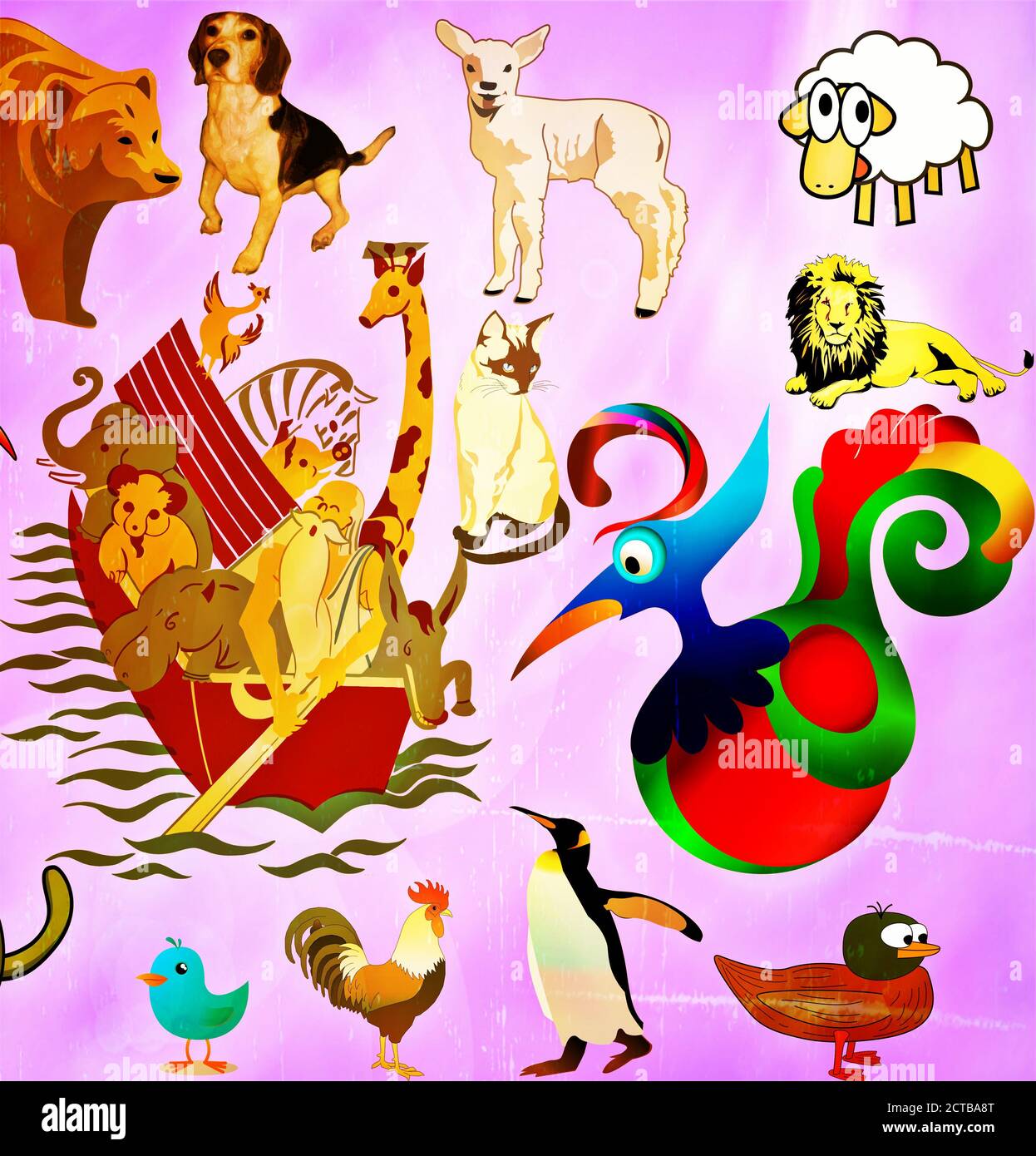 Modern Illustration of isolated drawing in cartoon style. illustration ...