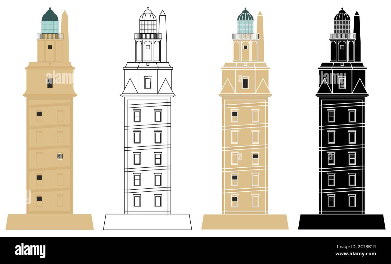 Historic lighthouse logo hi-res stock photography and images - Alamy
