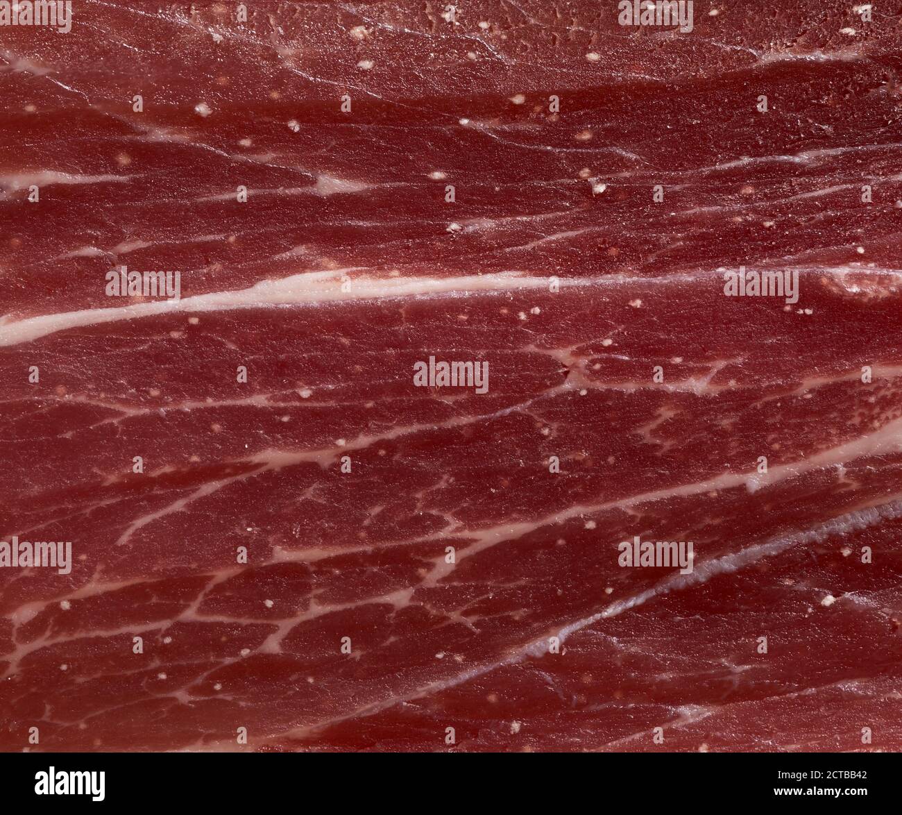 texture of a pork slice of prosciutto, full frame, close up Stock Photo ...