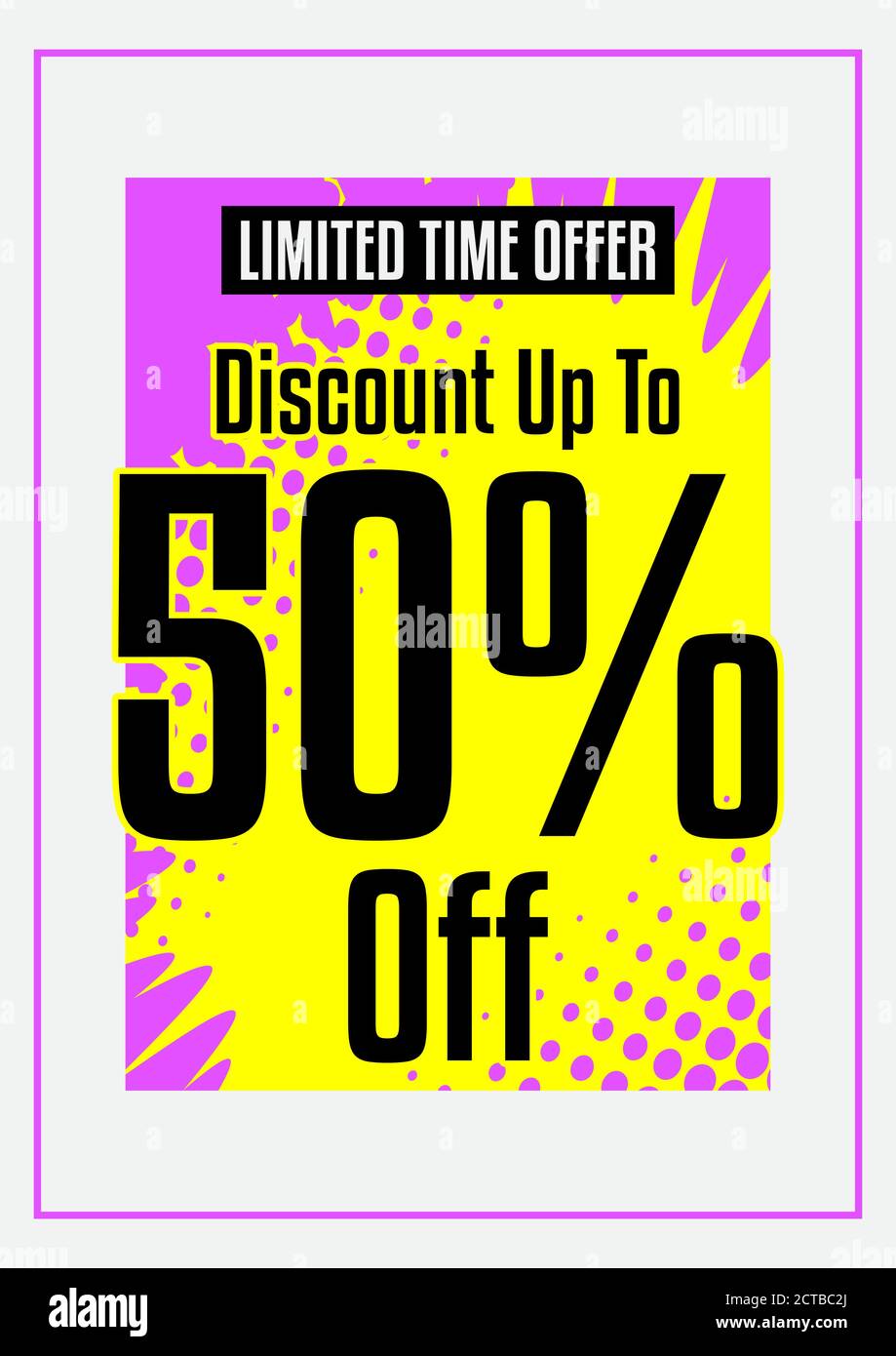 Comic book fashion sale social media post design. Cartoon colored ...