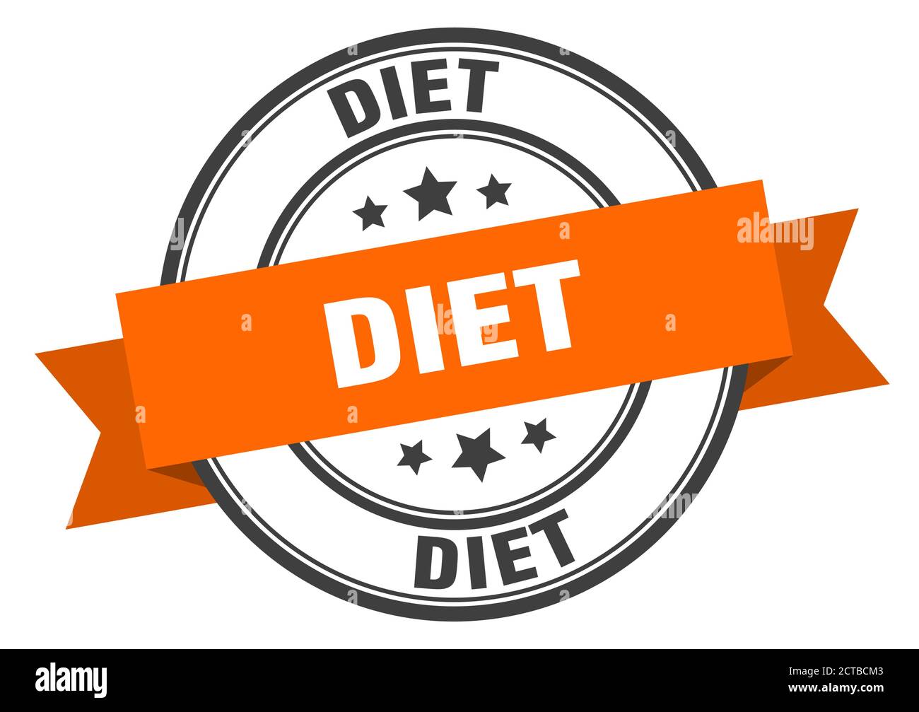 Diet stamp round band hi-res stock photography and images - Alamy