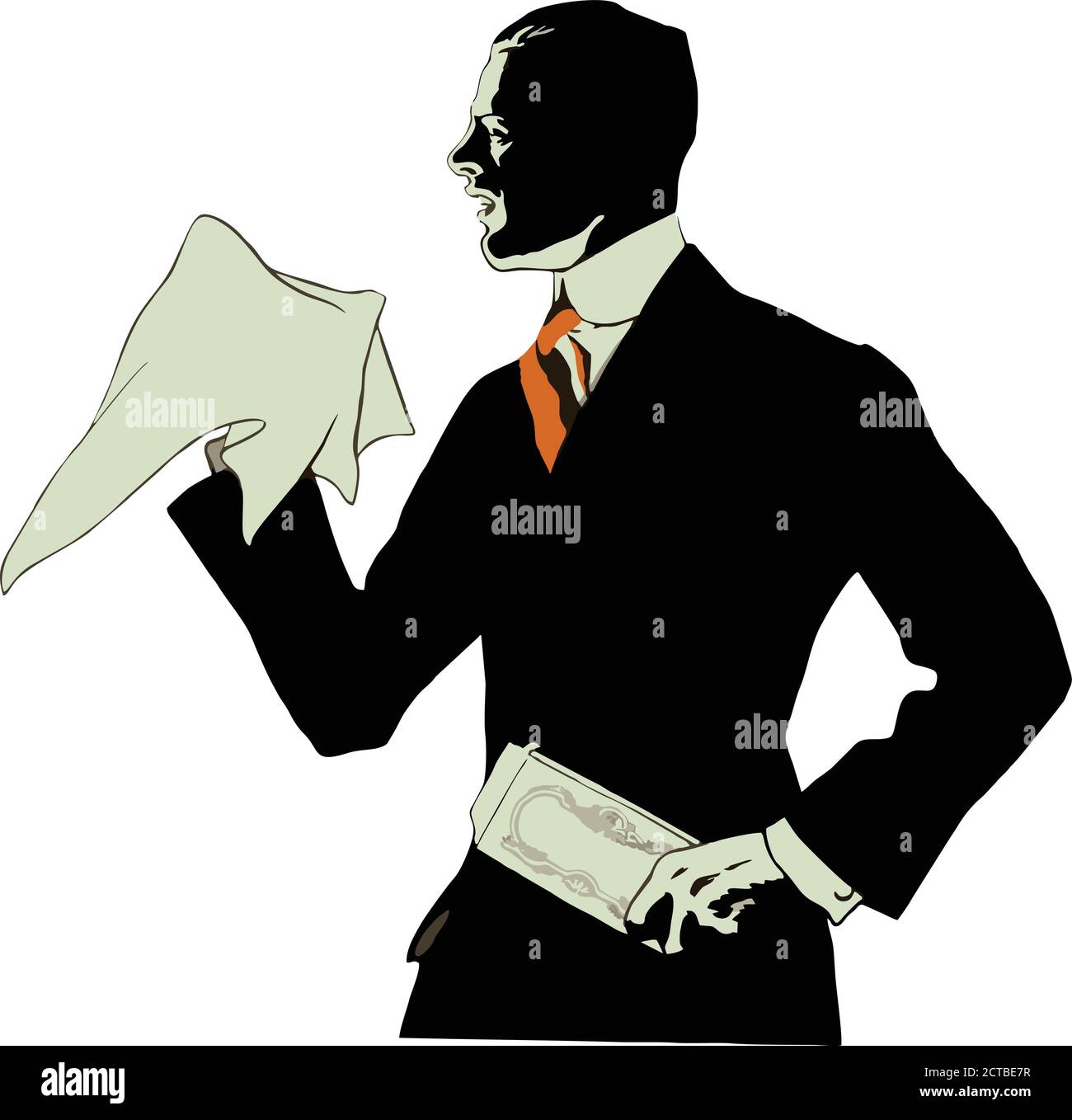 Vector of retro men's fashion. 1900s Stock Vector Image & Art - Alamy