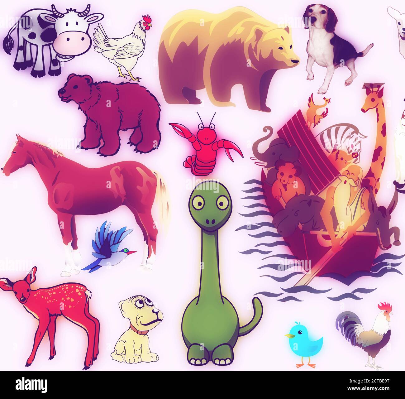 Modern Illustration of isolated drawing in cartoon style. illustration ...