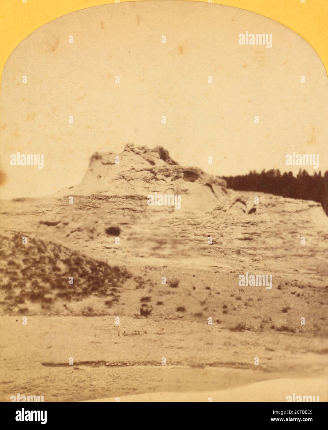Crater of Castle Geyser, Fire Hole Basin., Jackson, William Henry (1843 ...