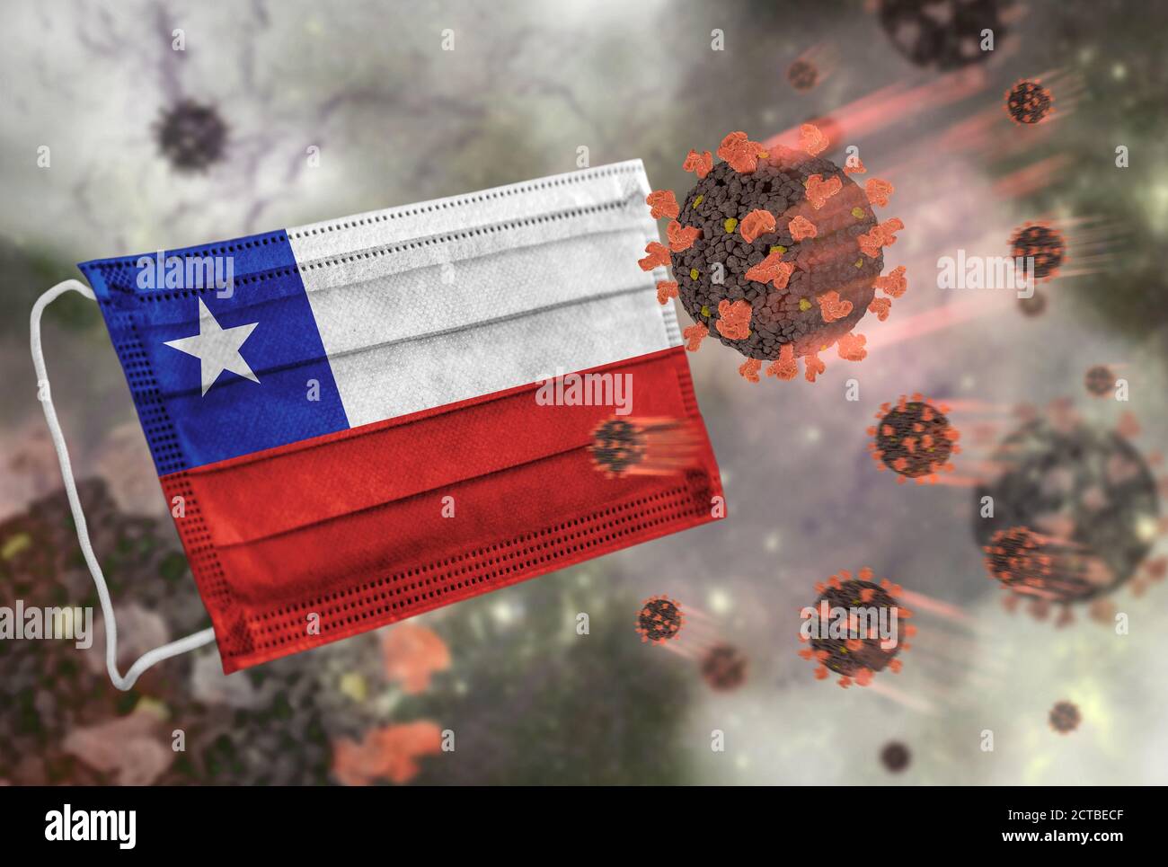 Medical mask flag chile hi-res stock photography and images - Alamy