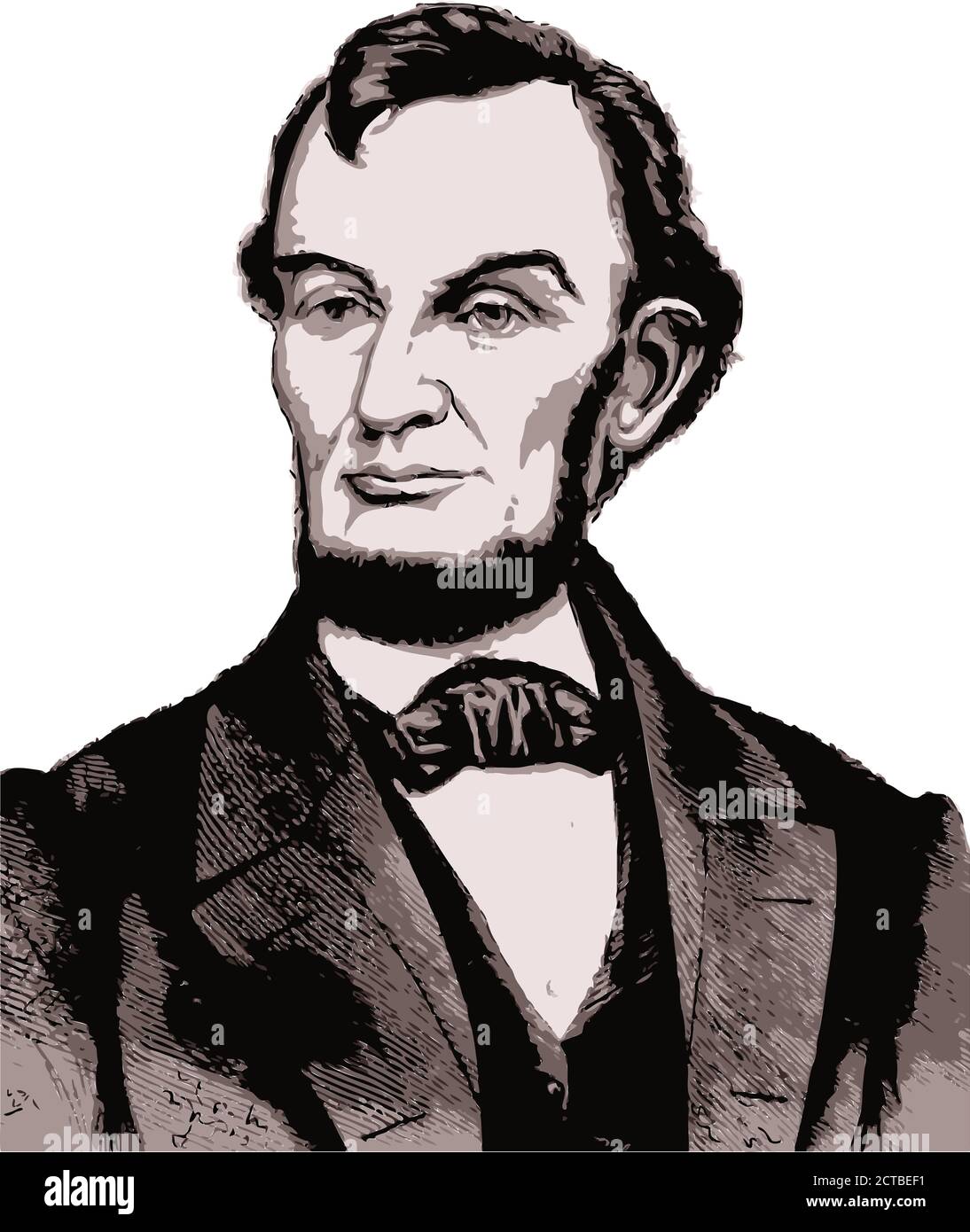 Vector portrait of president Abraham Lincoln. Abraham Lincoln (1809 ...