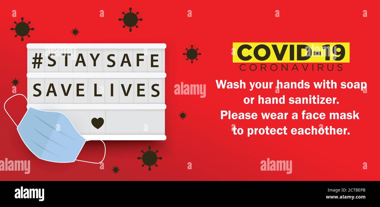 Coronavirus background. Prevention methods info graphics. Logo, symbol ...