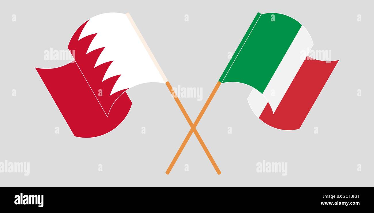 Bahrain italy flag Stock Vector Images - Alamy