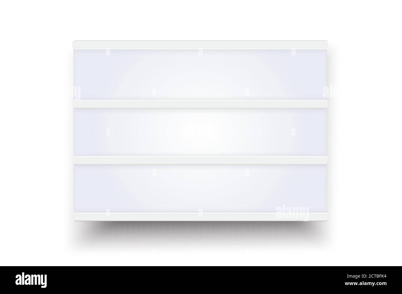 Light box realistic vector illustration isolated on white background ...