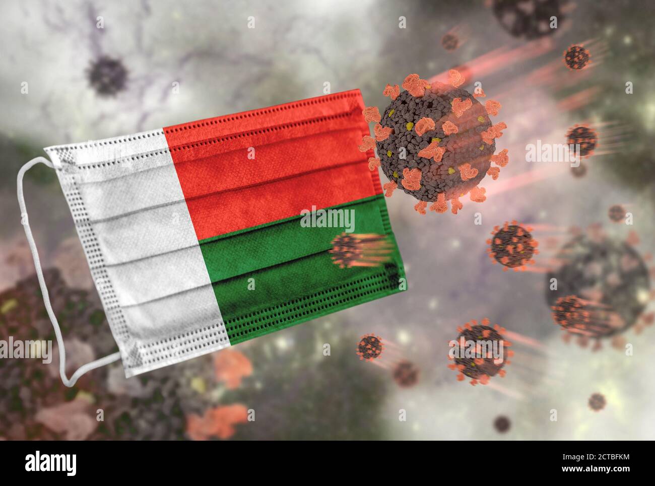 Flag of the madagascar hi-res stock photography and images - Alamy