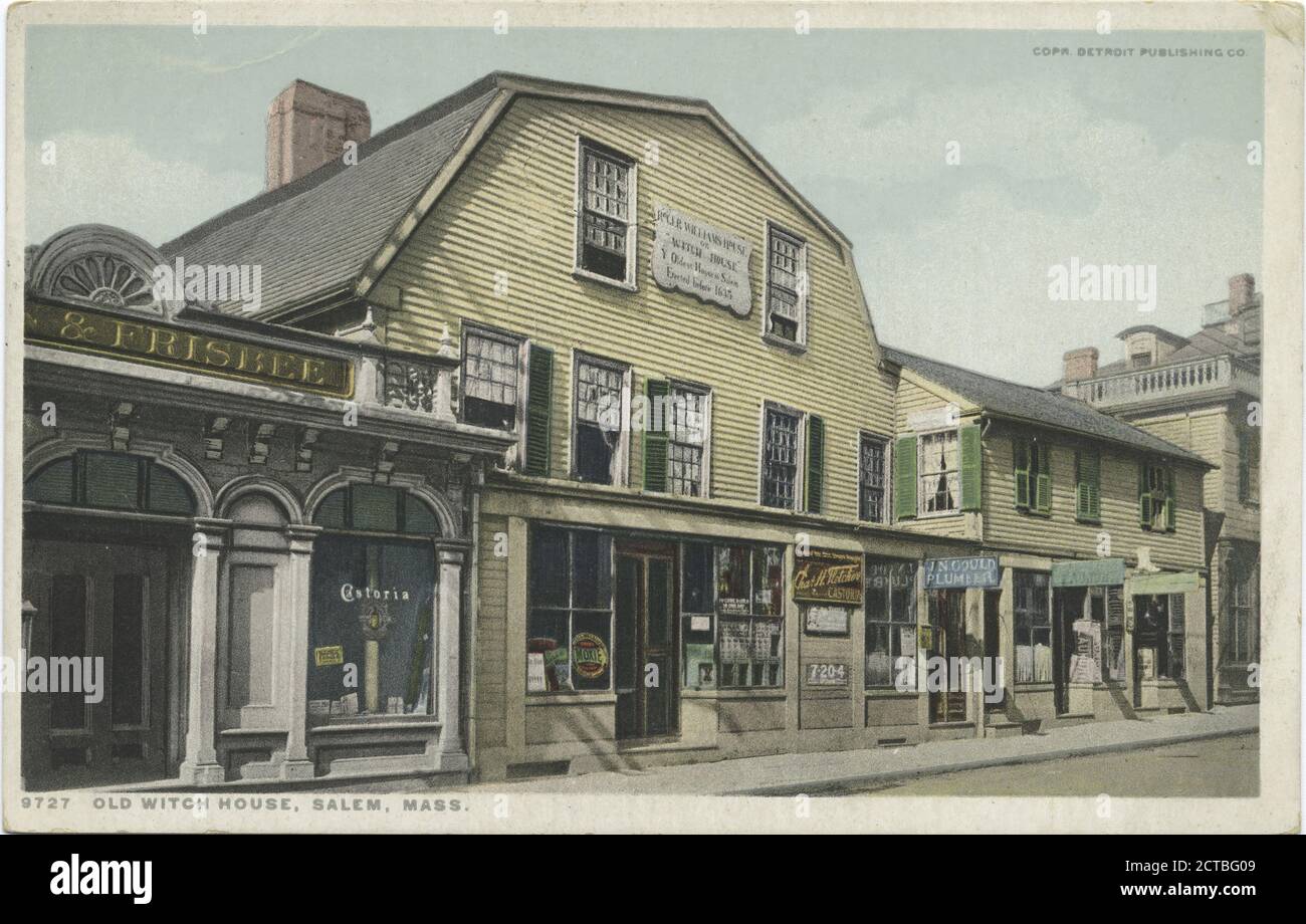 Old Witch House, Salem, Mass., still image, Postcards, 1898 - 1931 ...