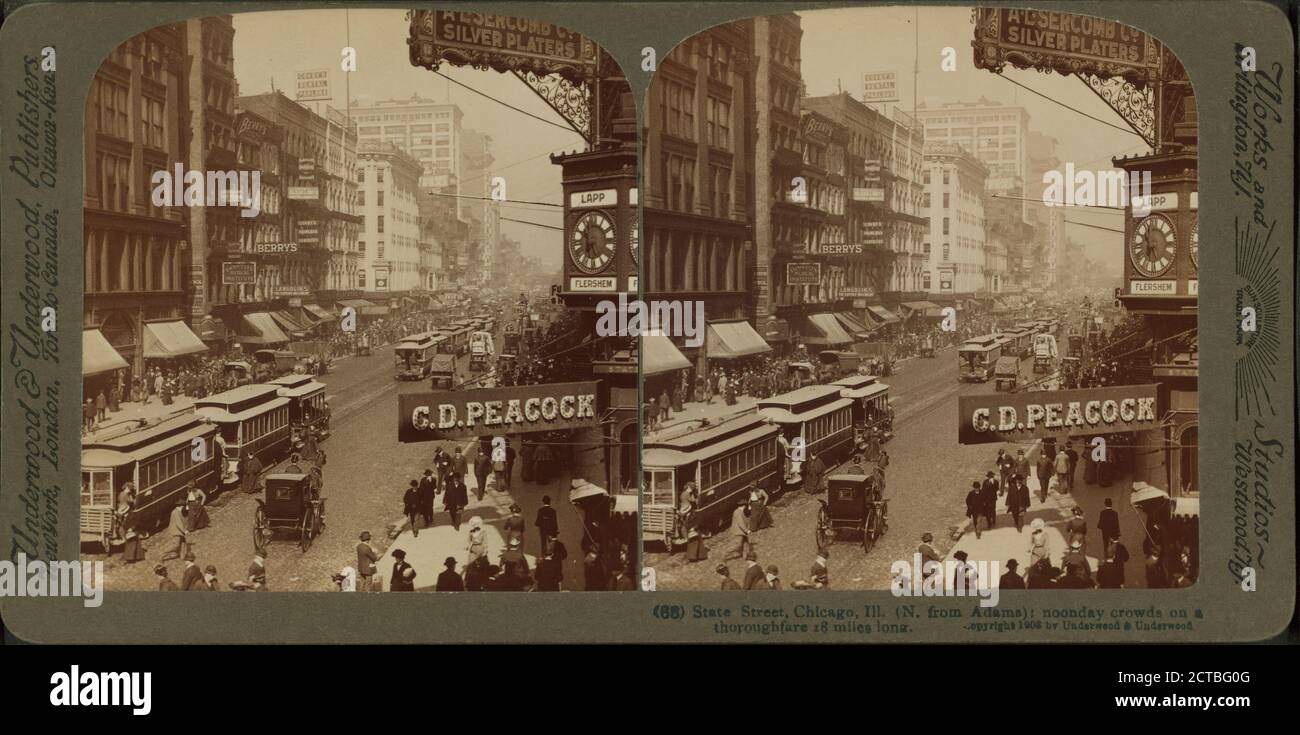 State Street, Chicago, Ill. (North from Adams)., still image ...
