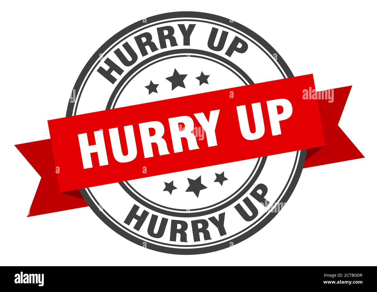 Hurry up seal Stock Vector Images - Alamy