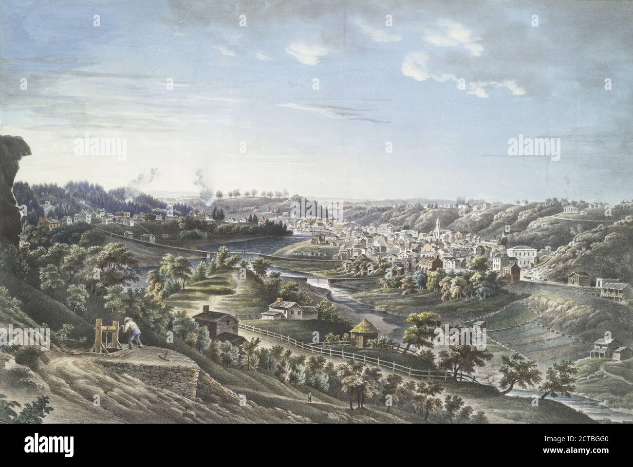 View of Galena, Illinois., still image, Prints, 1845, Wild, J. C. (John ...