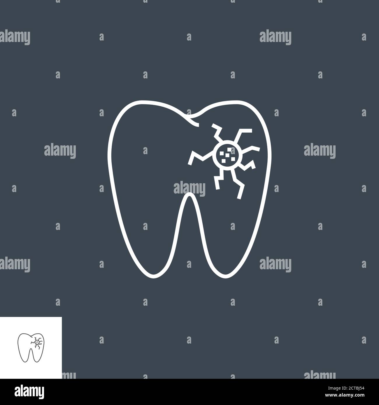 Caries Line Icon Stock Vector Image & Art - Alamy