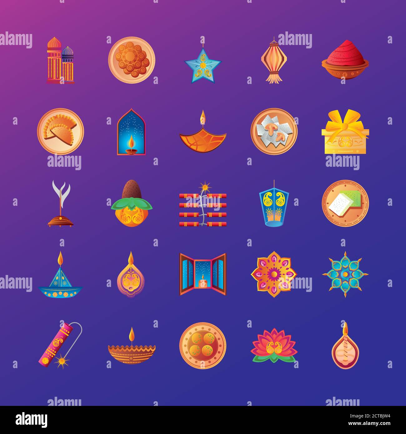 Diwali lights building Stock Vector Images - Alamy