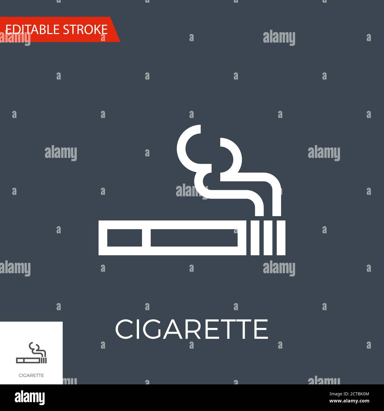 Cigarette Vector Icon Stock Vector Image & Art - Alamy