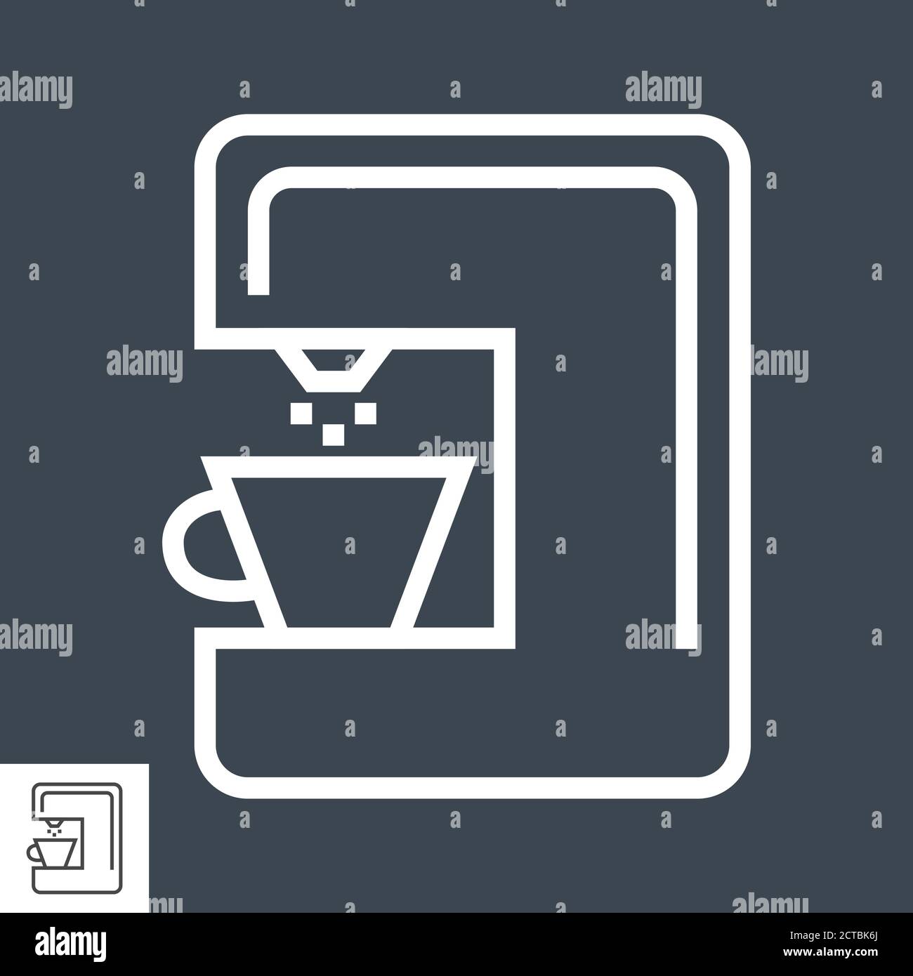Coffee maker equipment Stock Vector Images - Alamy