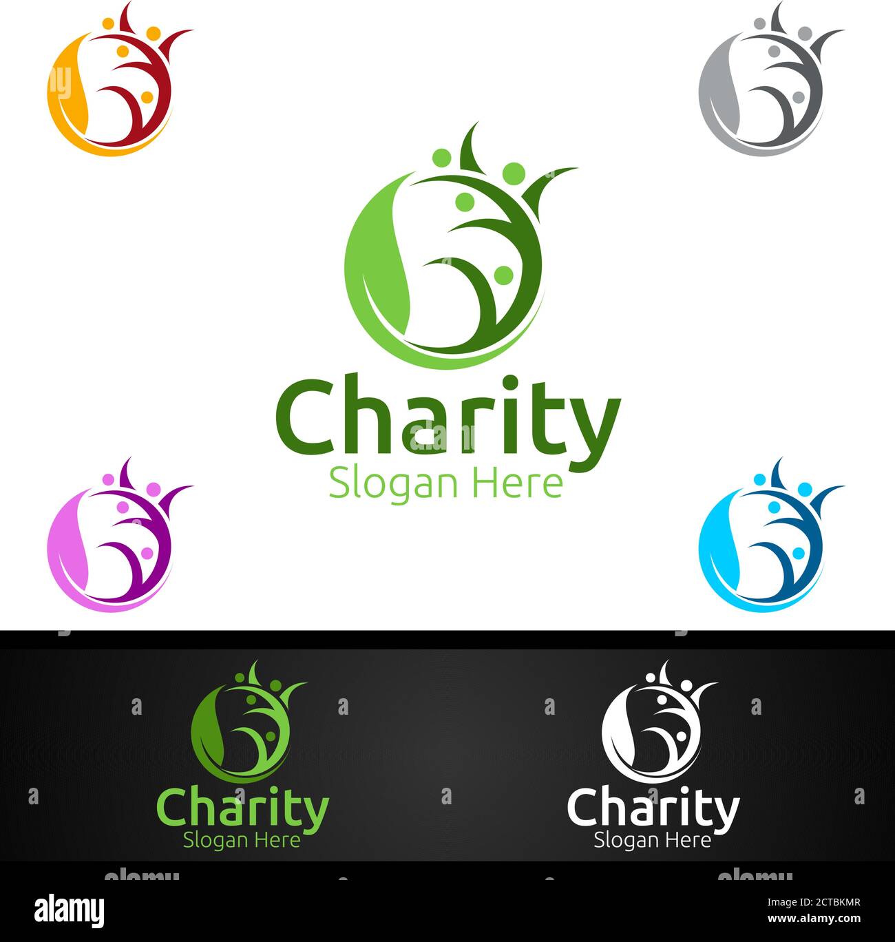 Helping Hand Charity Foundation Creative Logo for Voluntary Church or ...