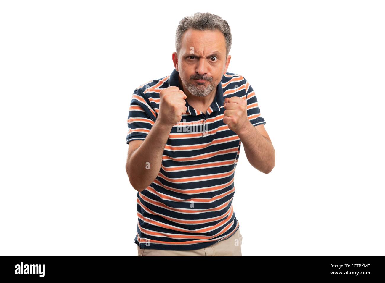 Angry aggressive mad adult male model with beard facial hair showing ...